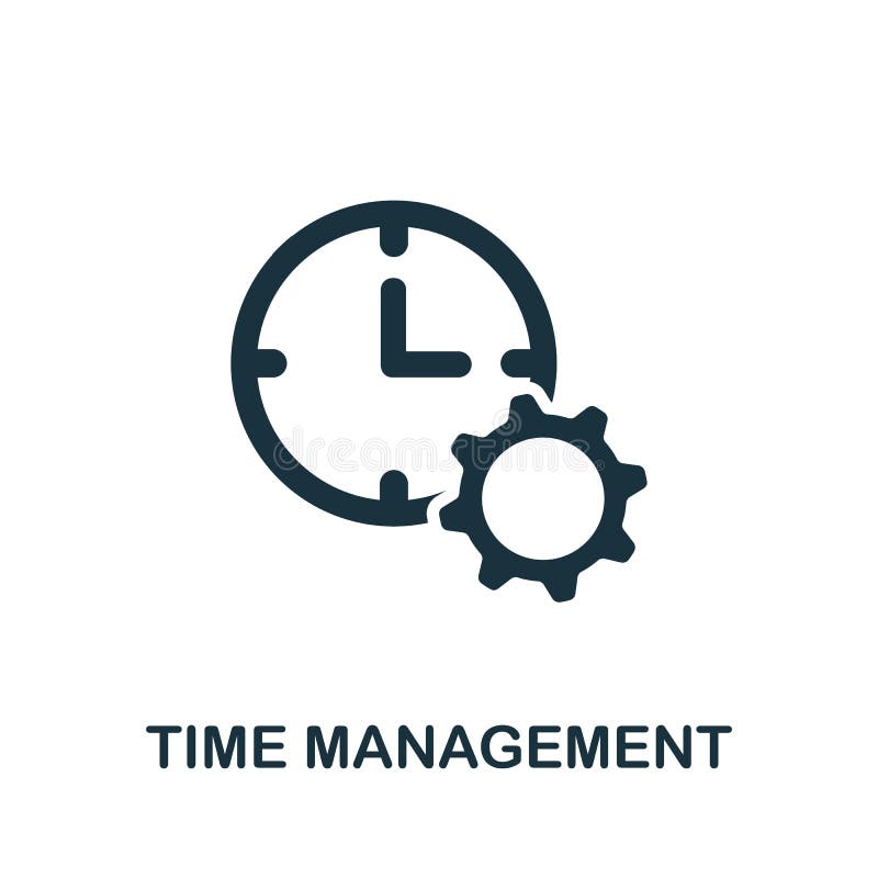 Time Management Icon. Line Style Symbol from Productivity Icon ... Time Management Icon. Line Style Symbol from Productivity Icon ...
