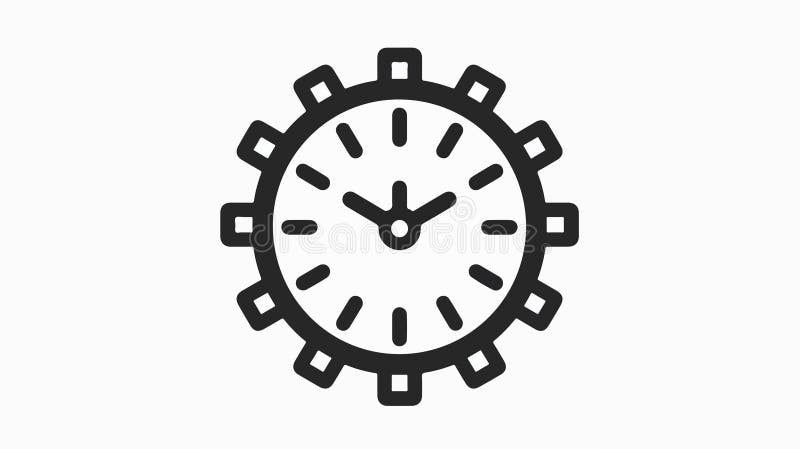 Efficient Time Management Icon: Assessment & Planning Symbol Stock ...