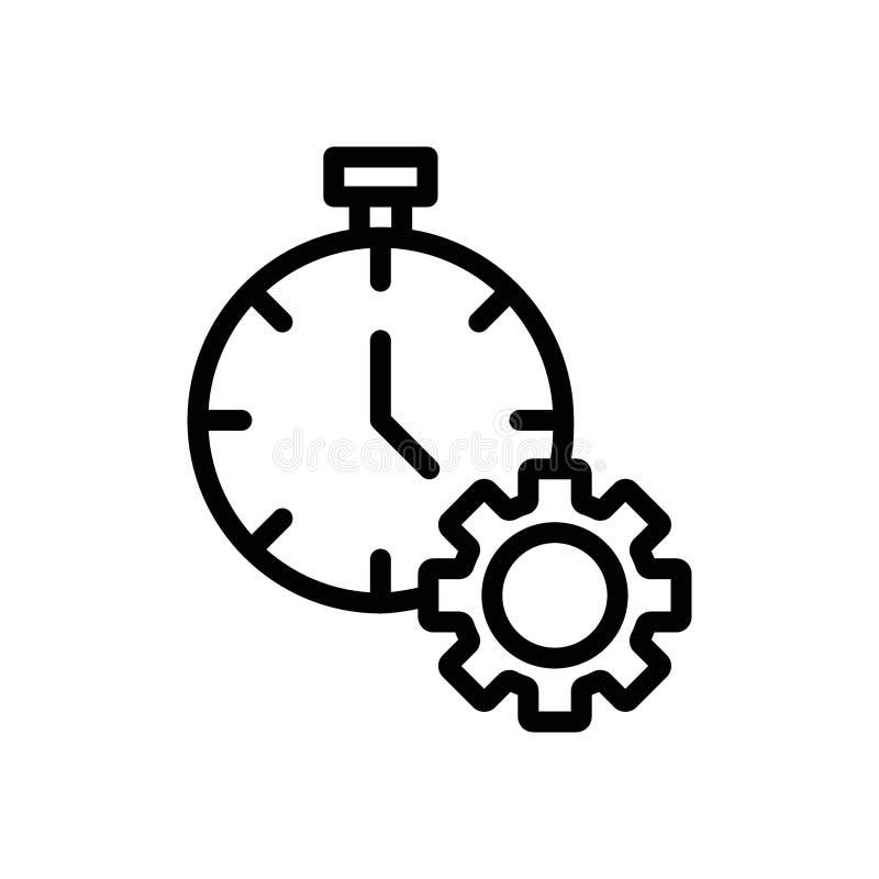 Time management icon stock vector. Illustration of timeline - 330177805