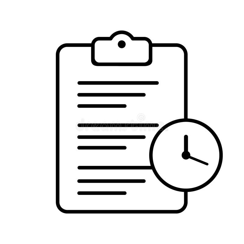 Time Management Icon Vector. Deadline Illustration Sign. Timeline ...
