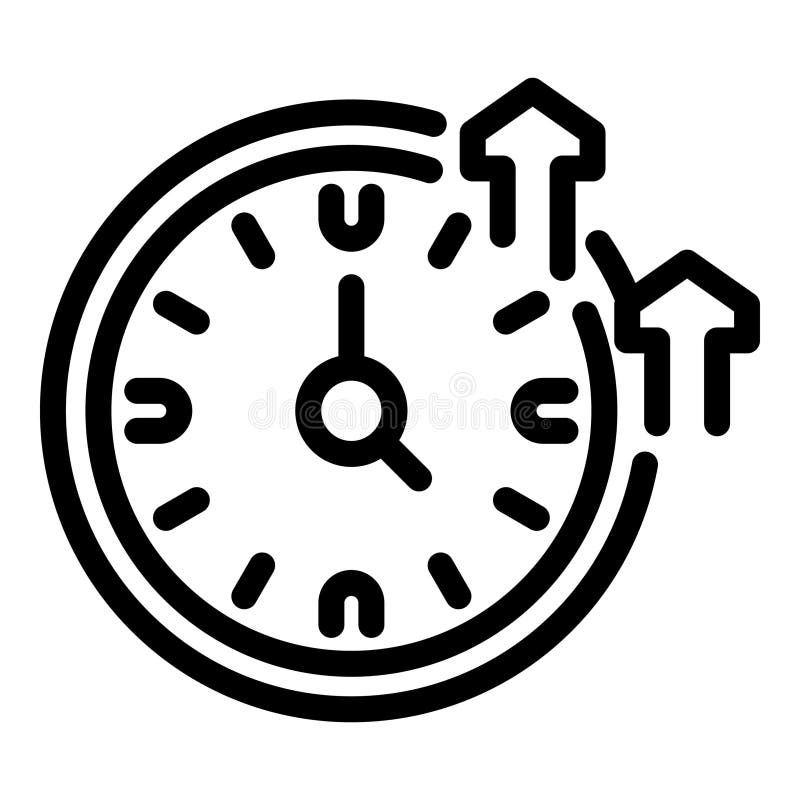 Time Management Improve Icon Outline Vector. Organization Skill ...