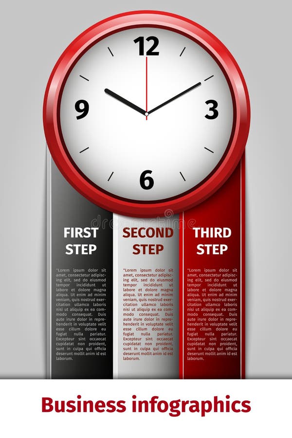 Time Management Infographics Stock Vector - Illustration of information ...