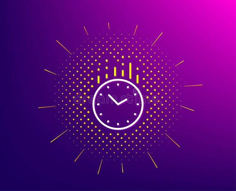 Time Management Line Icon. Clock Sign. Watch. Vector Stock Vector ...