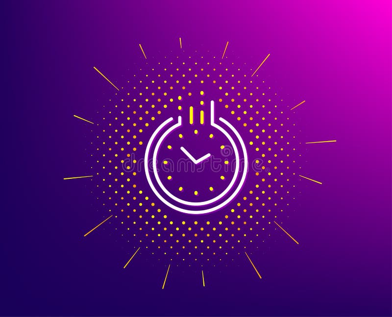 Time Management Line Icon. Clock Sign. Watch. Vector Stock Vector ...