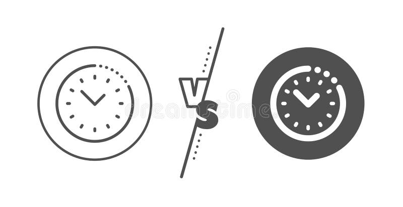 Time Management Line Icon. Clock Sign. Watch. Vector Stock Vector ...