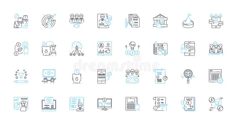 Time Management Linear Icons Set. Prioritization, Scheduling ...