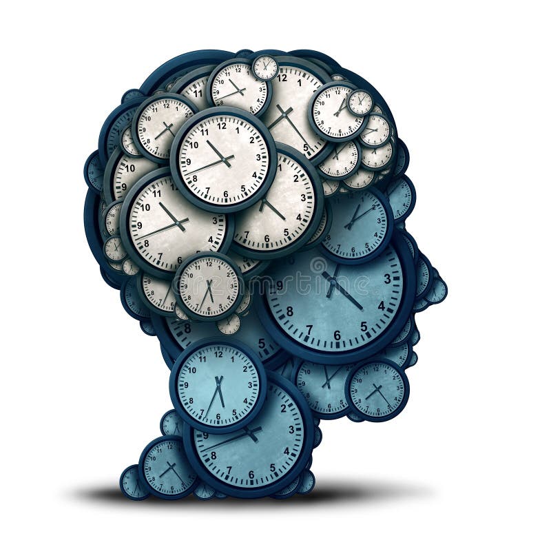 Time Management Mind stock illustration. Illustration of deadline ...