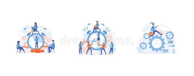 Time Management Organization of Process. Quick Reaction Awakening ...