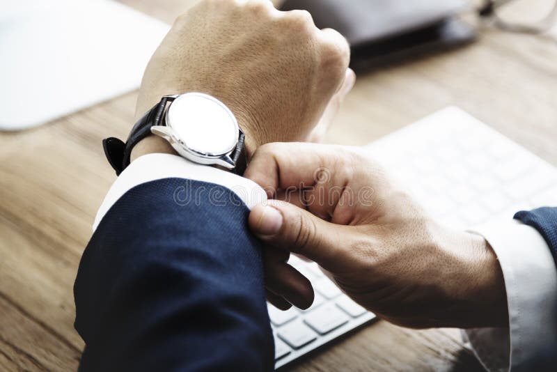 Time Management Organization Rushing Business Watch Concept Stock Image ...