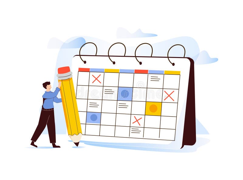 Time Management and Planning Concept. Business People Successfully ...