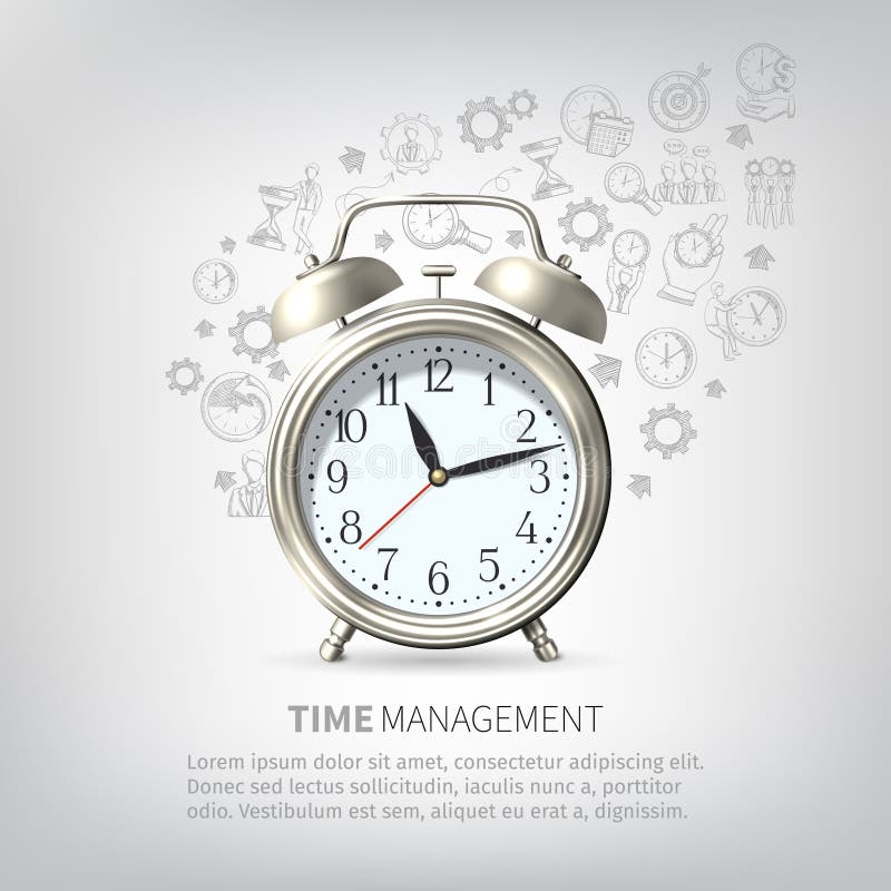 Time Management Poster stock vector. Illustration of management - 210420924