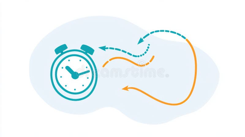 Time Management Concept stock illustration. Illustration of direction ...