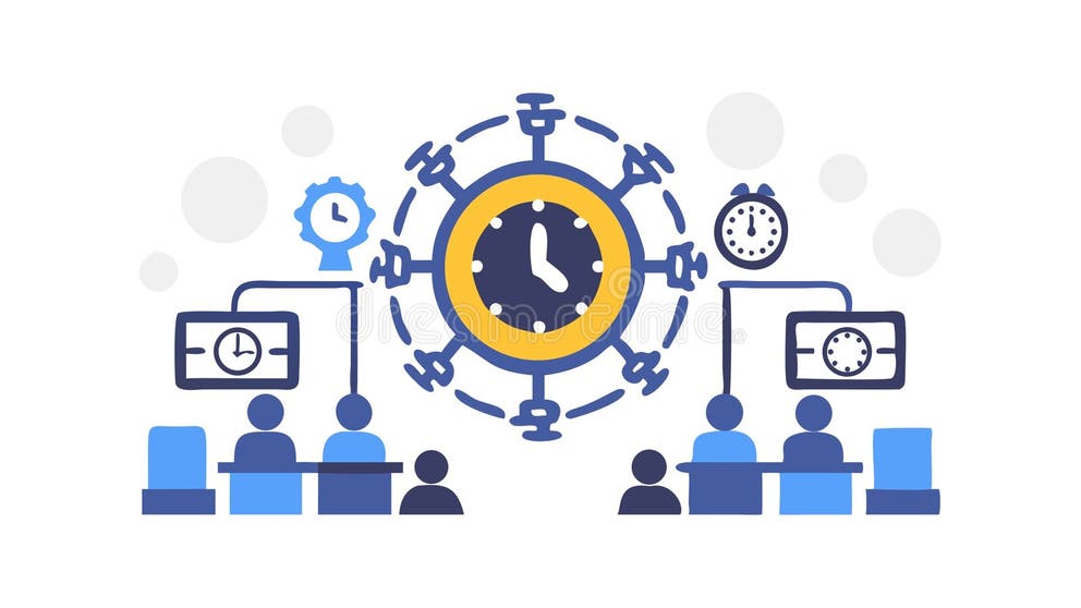 Time Management Productivity Icon, Project Scheduling, Efficient ...