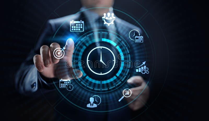 Time Management Project Planning Business Internet Technology Concept ...