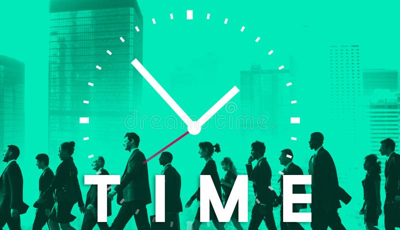 Time Management Punctual Duration Schedule Concept Stock Illustration ...