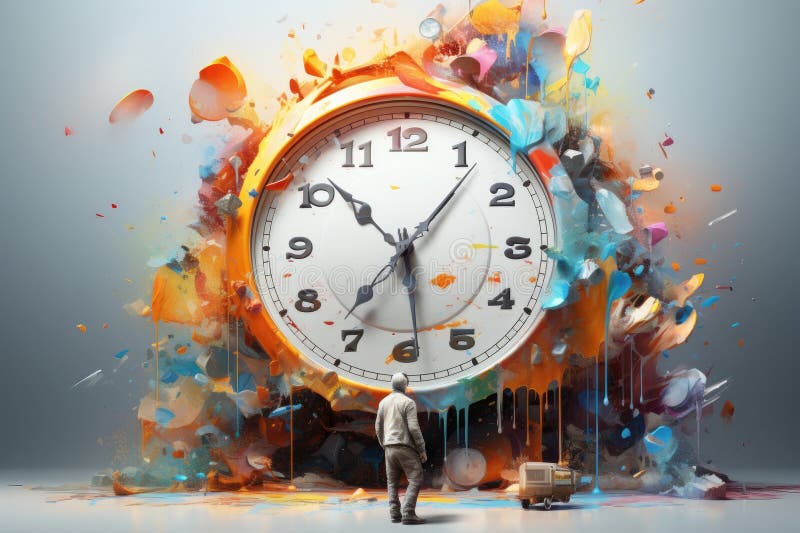 Time Management, Reminder and Schedule Concept. Generative AI Stock ...