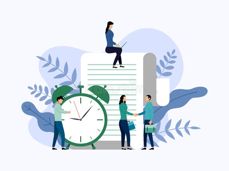 Time Management, Schedule Concept or Planner Stock Vector ... Time Management, Schedule Concept or Planner Stock Vector ...