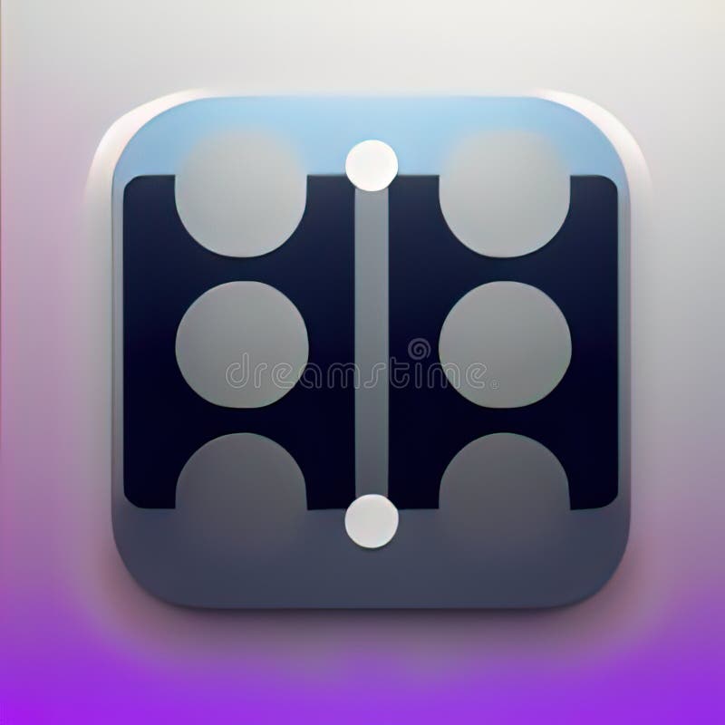 Time Management Software App Icon. Generative AI. Stock Image - Image ...