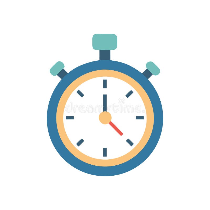 Time Management Stop Watch Icon Stock Illustration - Illustration of ...