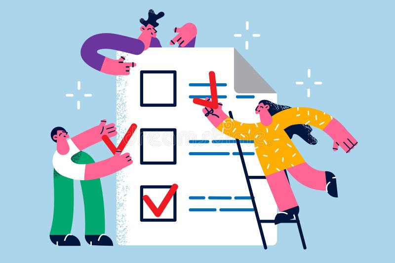 Time Management and Task Completion Concept Stock Vector - Illustration ...