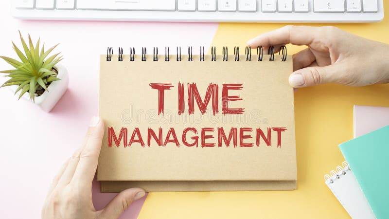 Time Management Text on Notepad Stock Photo - Image of table, idea ...