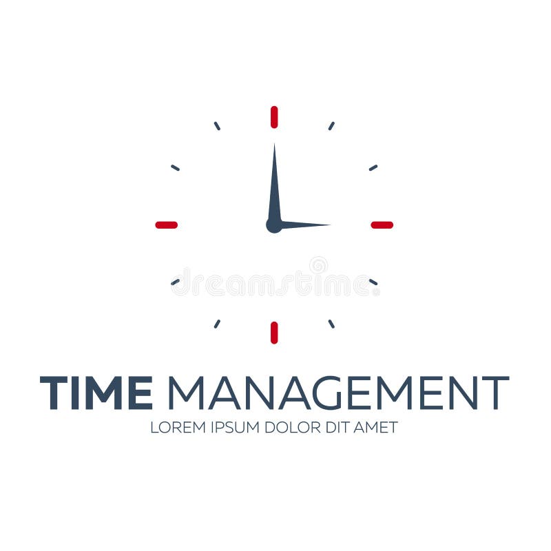 Time Management. Time Logo. Vector Flat Illustration. Stock ...