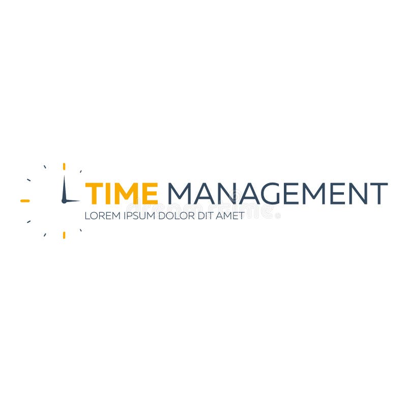 Time Management. Time Logo. Vector Flat Illustration. Stock ...