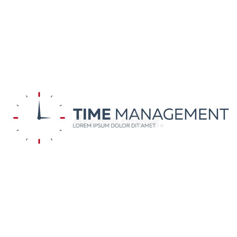 Time Management. Time Logo. Vector Flat Illustration. Stock ... Time Management. Time Logo. Vector Flat Illustration. Stock ...