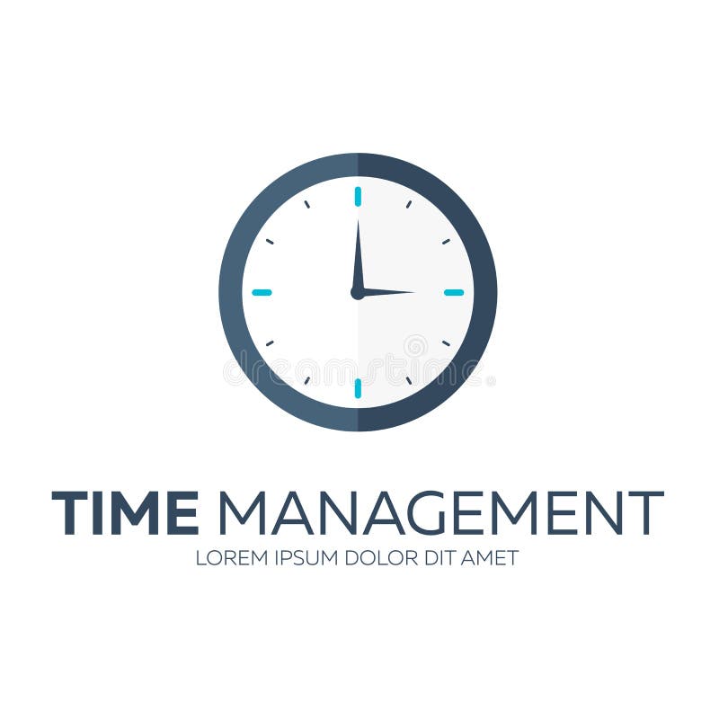 Time Management. Time Logo. Vector Flat Illustration. Stock ...