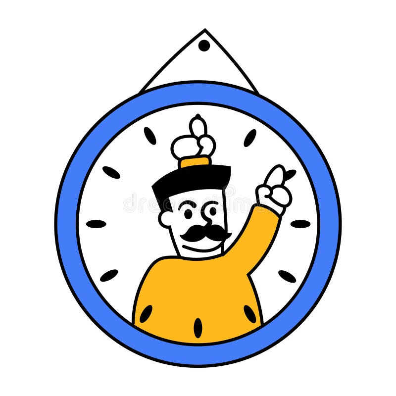 Time Management. Vector Illustration. Office Manager Controlling ...