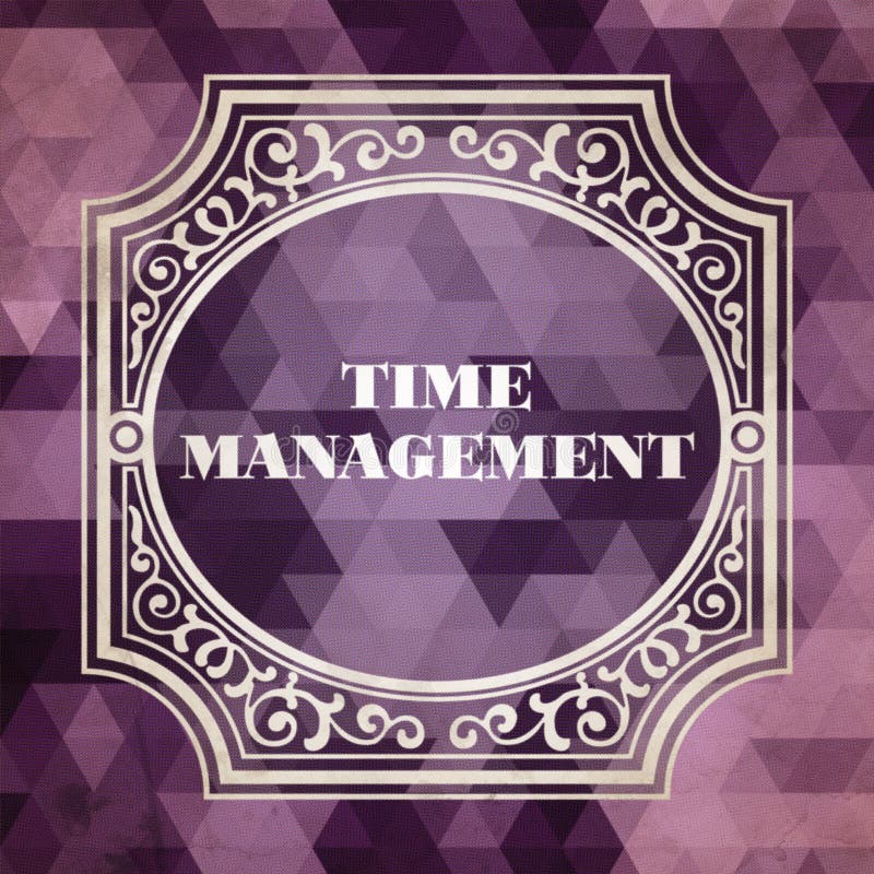 Time Management. Vintage Background. Stock Illustration - Illustration ...