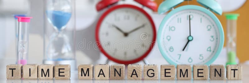 Time Management and Work Time Planning Closeup Stock Photo - Image of ...