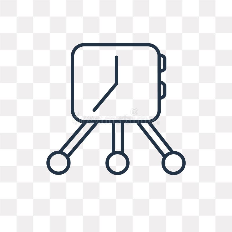 Time Management Vector Icon Isolated on Transparent Background, Stock ...