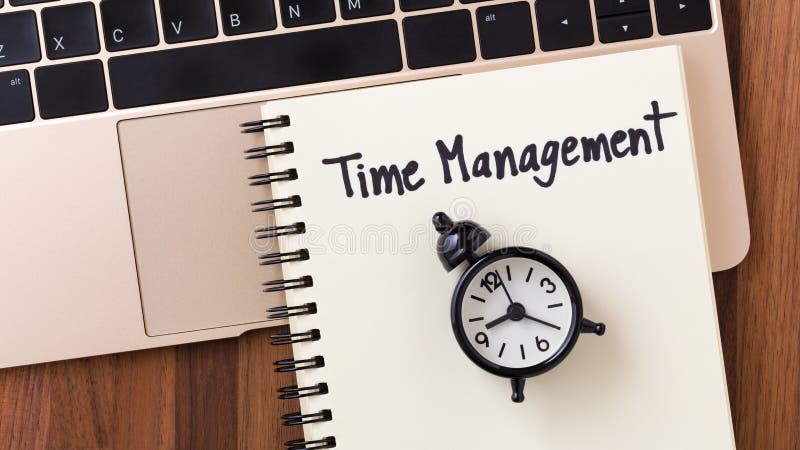 Time Management with List on Notebook Stock Image - Image of organize ...