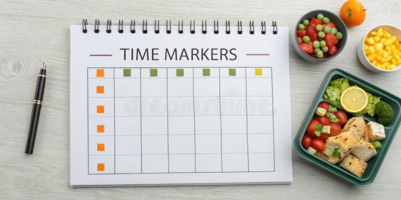 Time Markers Highlighted Vertical Time Markers at Specific Intervals ...