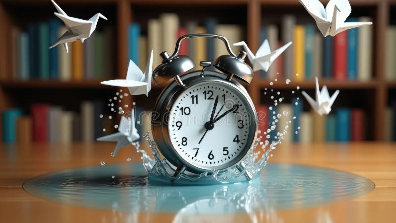 Time Melts As Paper Birds Fly through Liquid Moments of Imagination ...