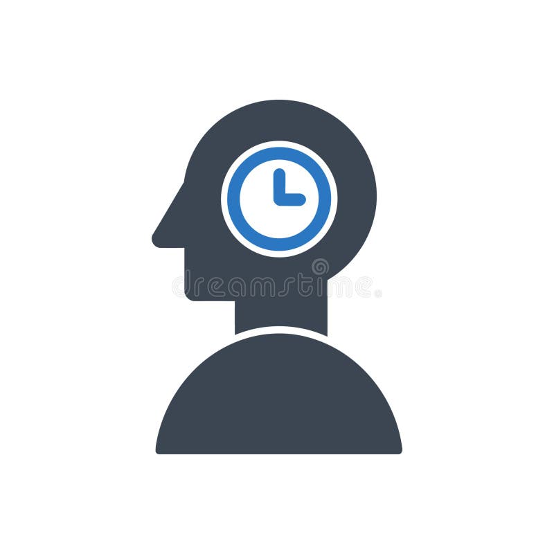Time in Mind Icon stock vector. Illustration of time - 361696303