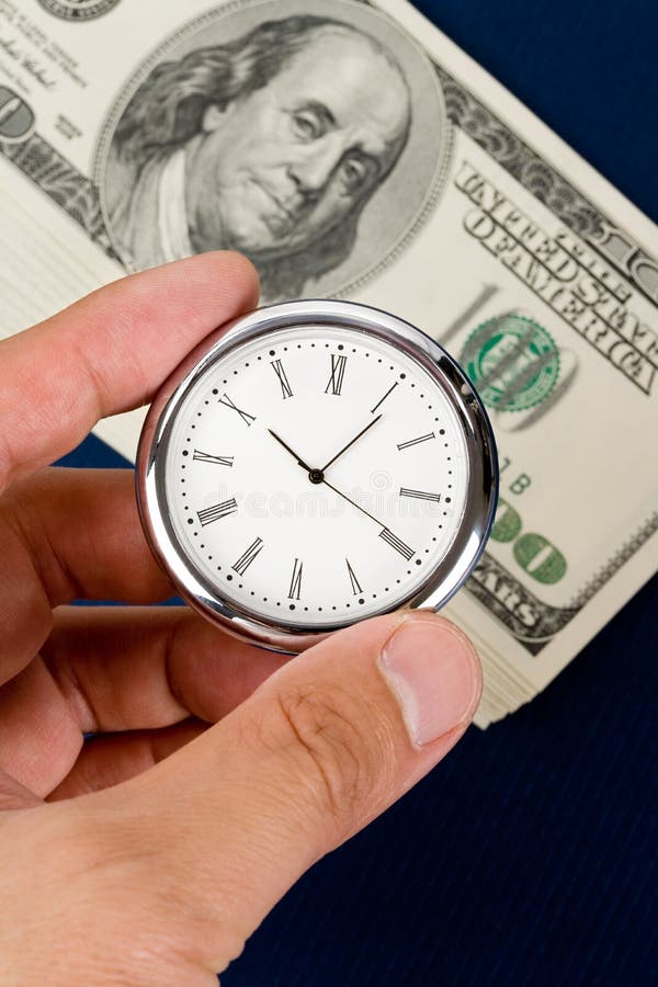 Time is Money stock image. Image of money, hand, making - 10594941