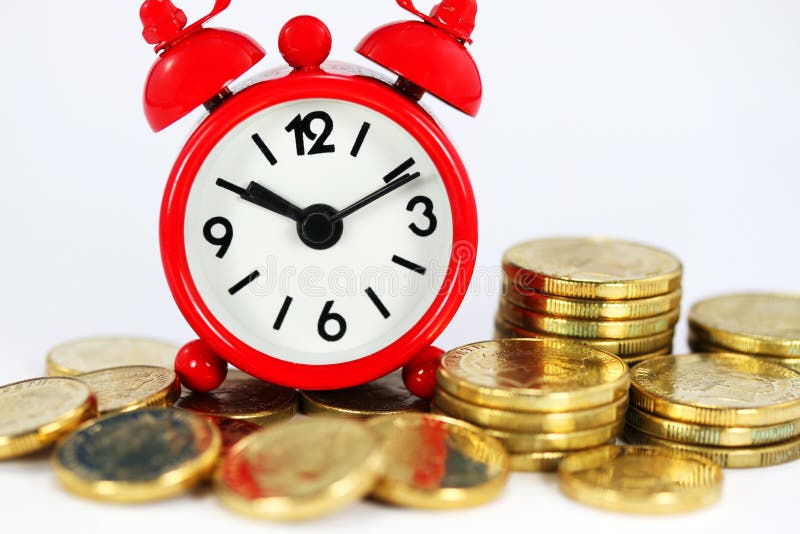 Time is money editorial image. Image of brass, earning - 14290710