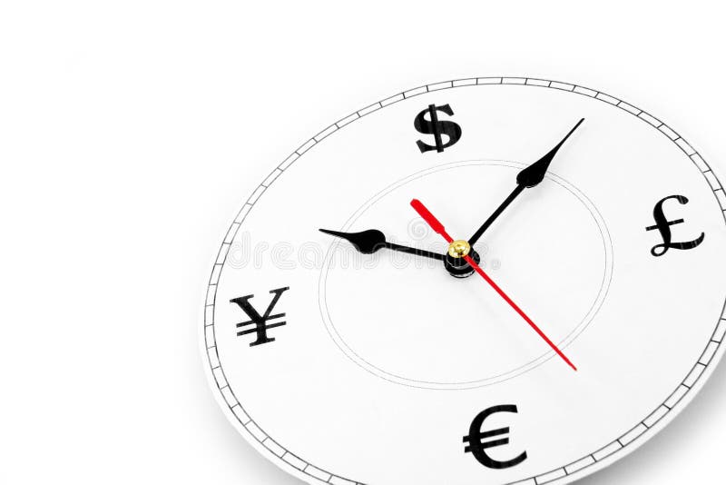 Time is money stock photo. Image of hour, dollar, clock - 2124770