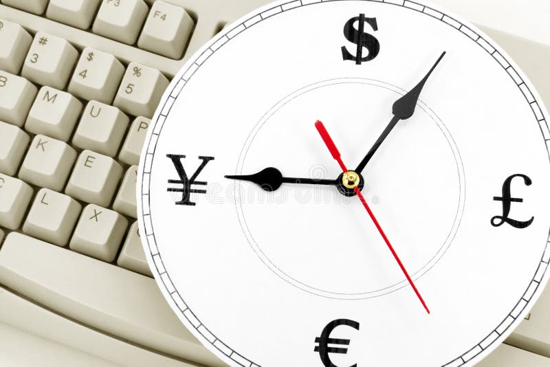 Time is money stock image. Image of british, keyboard - 2124847