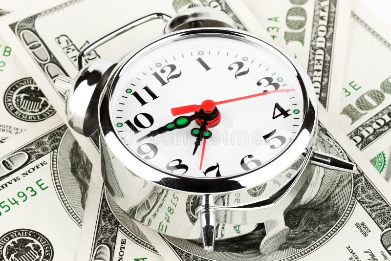 Time and money stock image. Image of dollar, making, home - 23606997