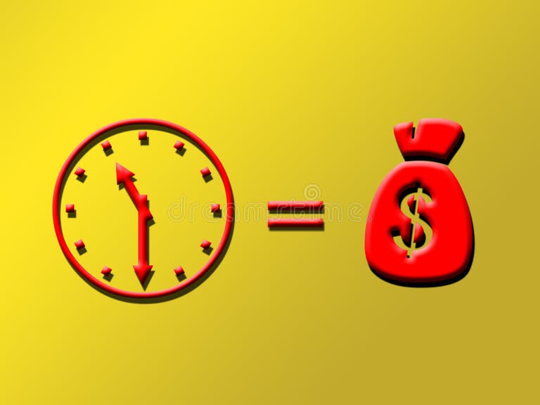 Time is money stock illustration. Illustration of equal - 2392051