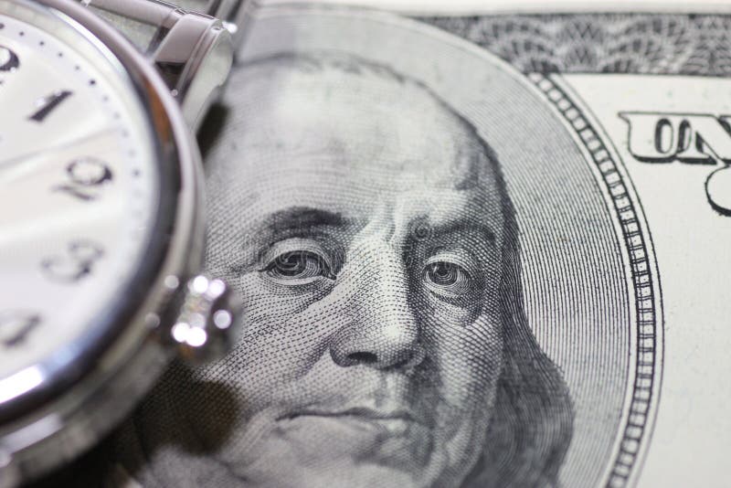 Time is money. stock photo. Image of watch, money, business - 5918300