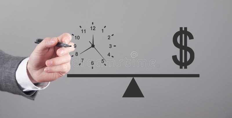 Time and Money Balance. Business Concept Stock Photo - Image of income ...