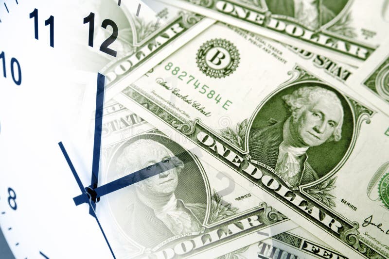 Time is money stock image. Image of business, money, clock - 52396339