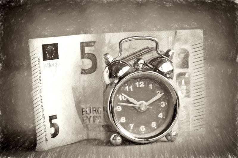Time is money stock illustration. Illustration of money - 49221296