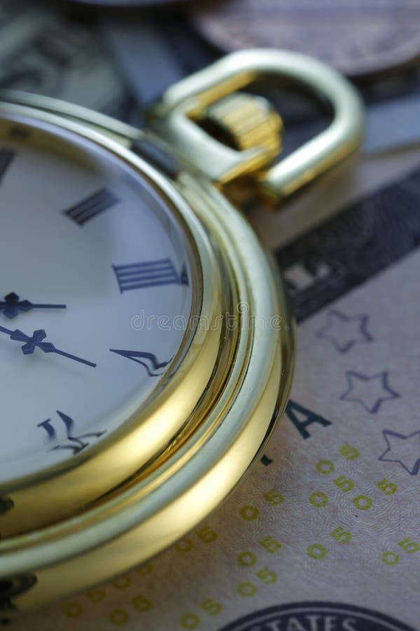 Money clock stock image. Image of industry, savings, money - 26104497