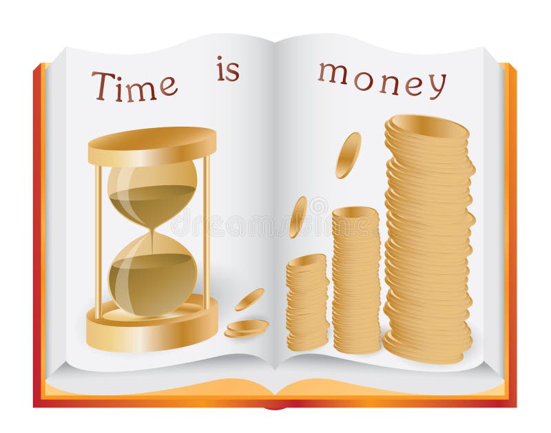 Time is money concept stock vector. Illustration of idea - 24201052