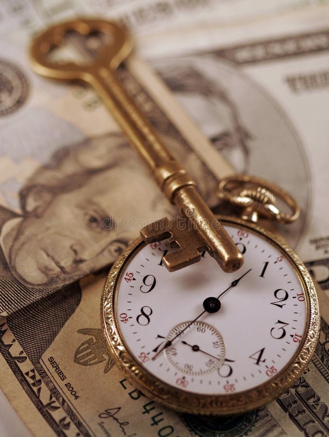 Time and Money Concept stock photo. Image of currency, keys - 978688